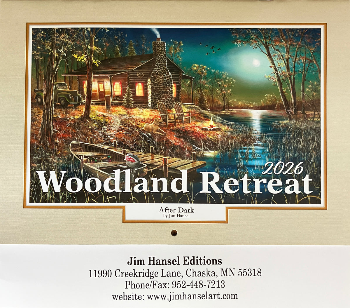2026 Woodland Retreat Calendar – Jim Hansel Editions, LLC.